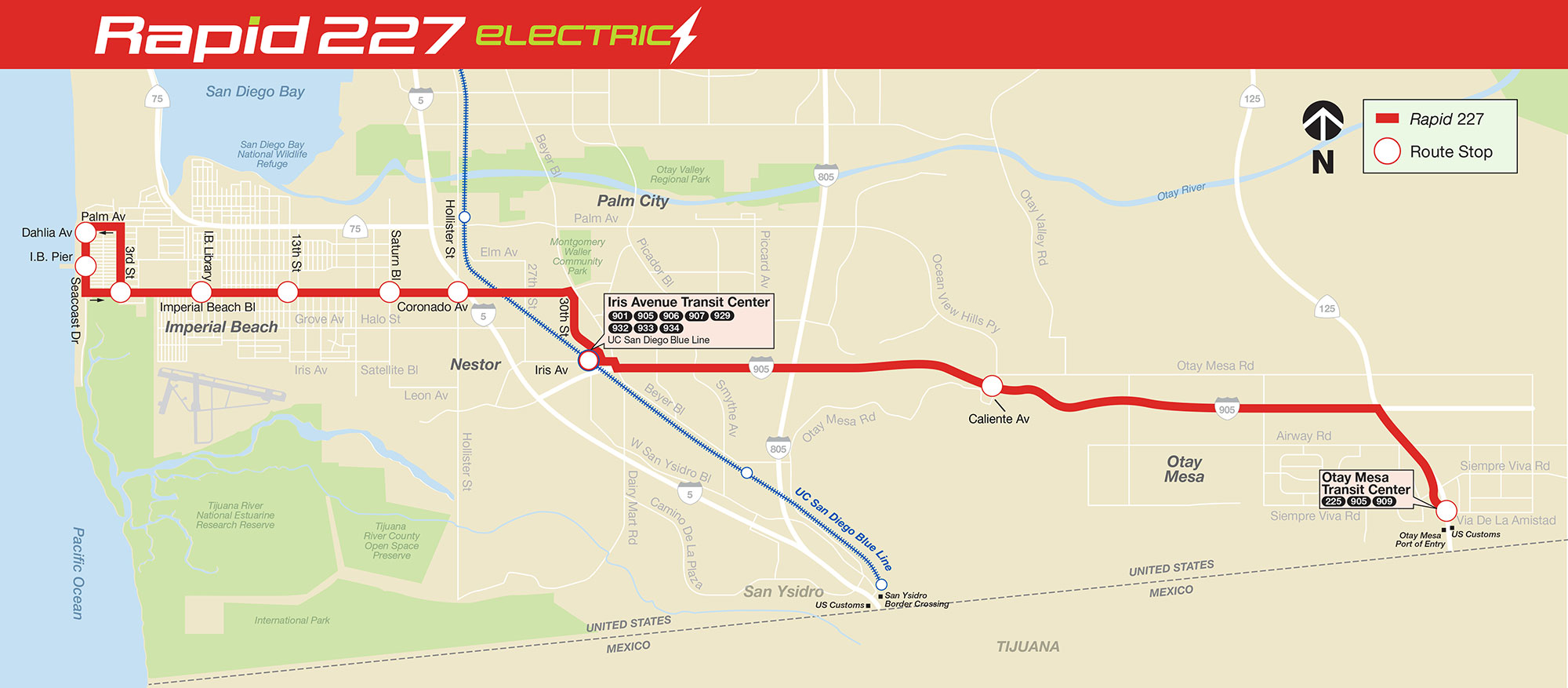 Rapid 227 | San Diego Metropolitan Transit System